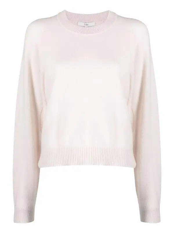 Tibi Cashmere Cut-out Jumper - Neutrals