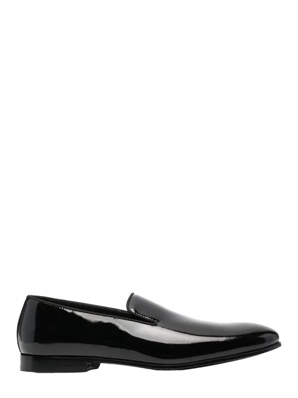 DOUCAL'S Patent Leather Loafers - Black