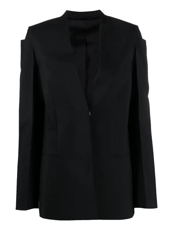 Givenchy Collarless Jacket - Black