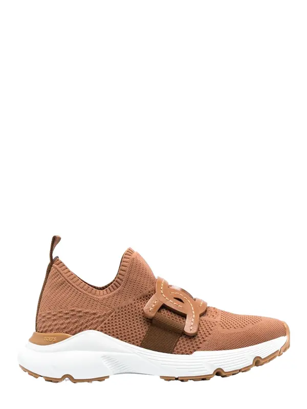 TOD'S Chain-link Detail Slip-on Sneakers - Brown