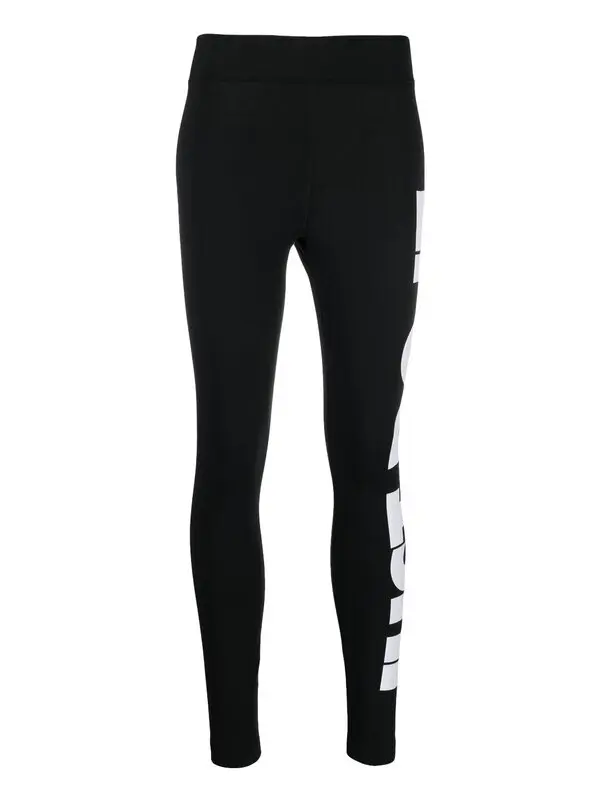 Nike High-rise Slogan Leggings - Black