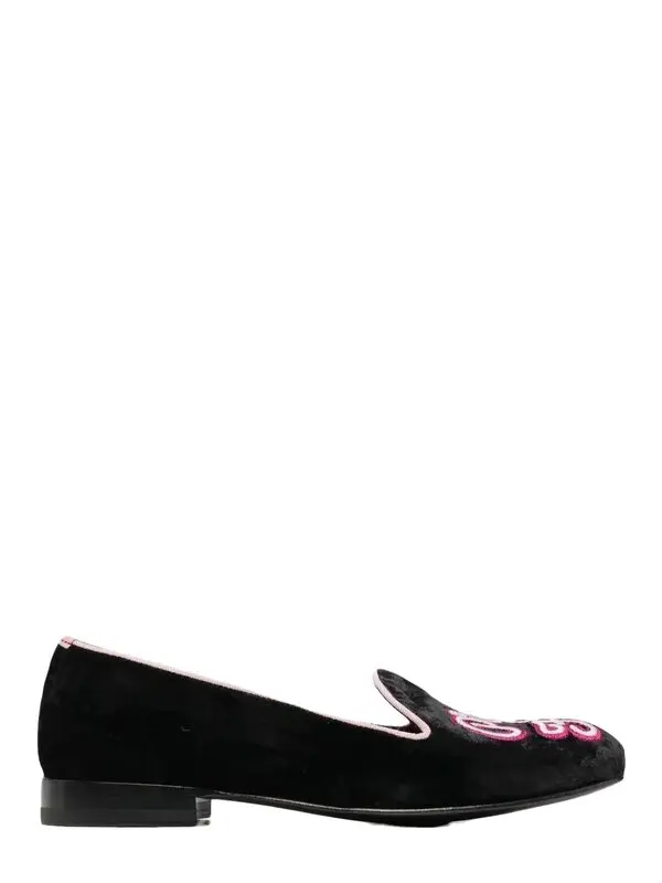 SCAROSSO X Brian Atwood Lady Nolita Slippers - Black