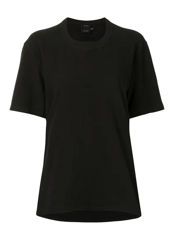 Proenza Schouler Overdyed Eco Core Jersey T-shirt - Black