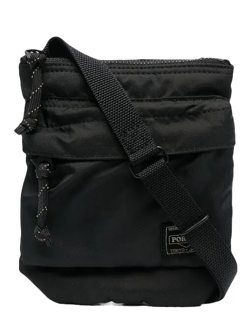 PORTER-YOSHIDA & CO Logo-patch Messenger Bag - Black