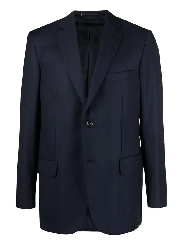 Brioni Fitted Single-breasted Blazer - Blue