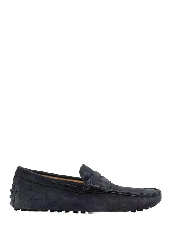 TOD'S Almond-toe Slip-on Loafers - Blue