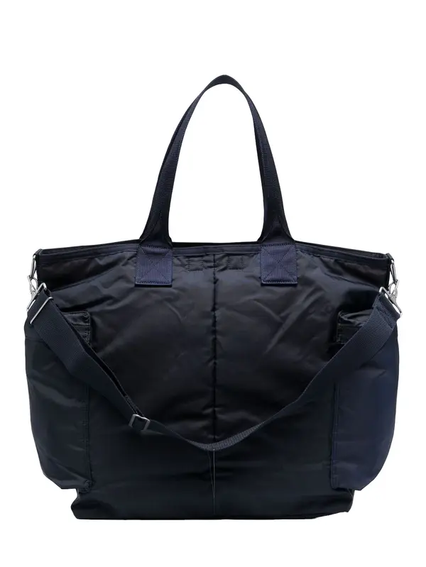 PORTER-YOSHIDA & CO Logo Patch Tote Bag - Blue