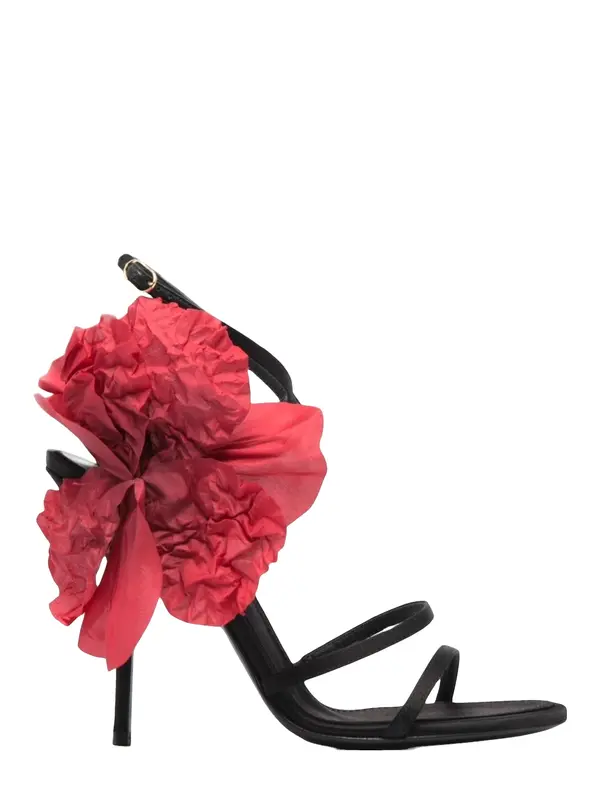 Dolce & Gabbana 110mm Floral-appliqué Sandals - Black