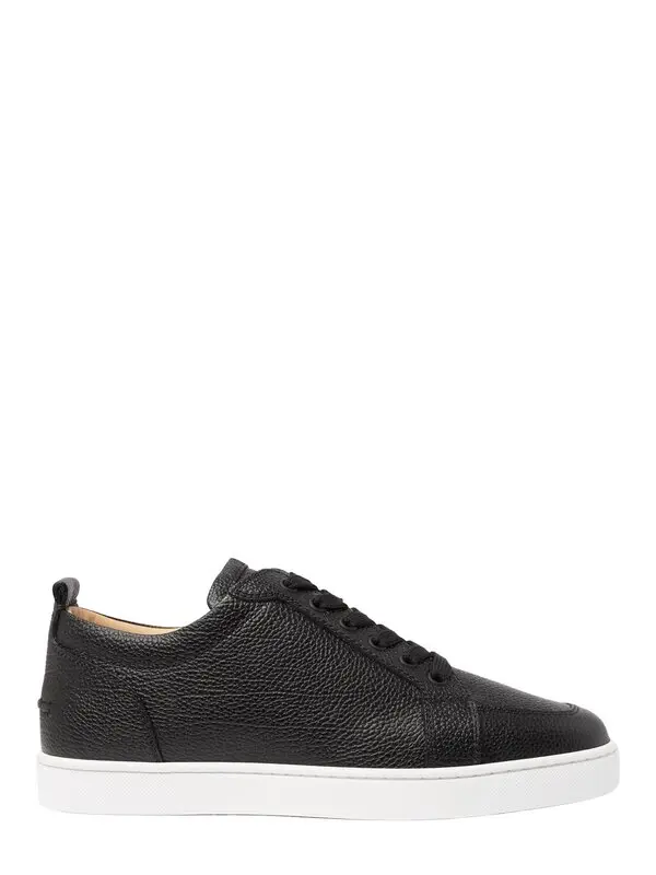 CHRISTIAN LOUBOUTIN Rantulow Full-grain Leather Sneakers - Black