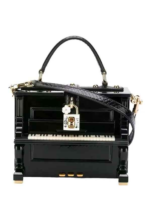 Dolce & Gabbana Dolce Box Piano Top-handle Bag - Black