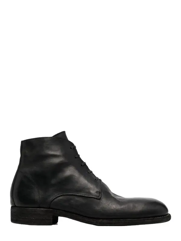 Guidi Lace-up Ankle Boots - Black