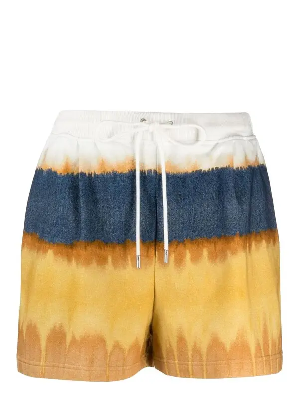Alberta Ferretti Tie-dye Track Shorts - Blue