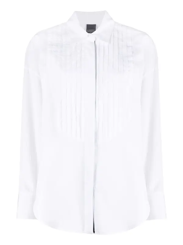 Lorena Antoniazzi Ribbed Shirt - White