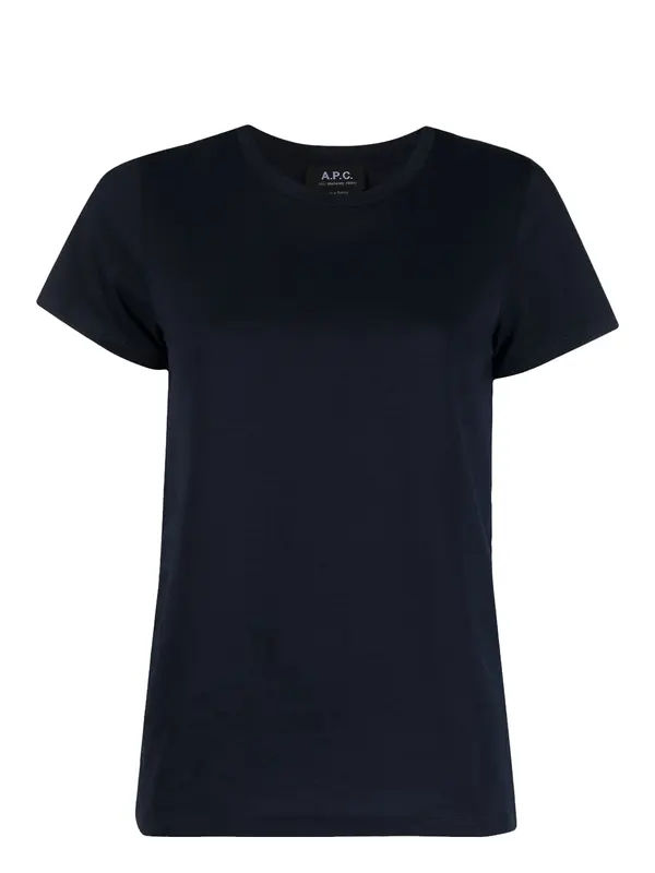 A.p.c. Crew-neck Fitted T-shirt - Blue