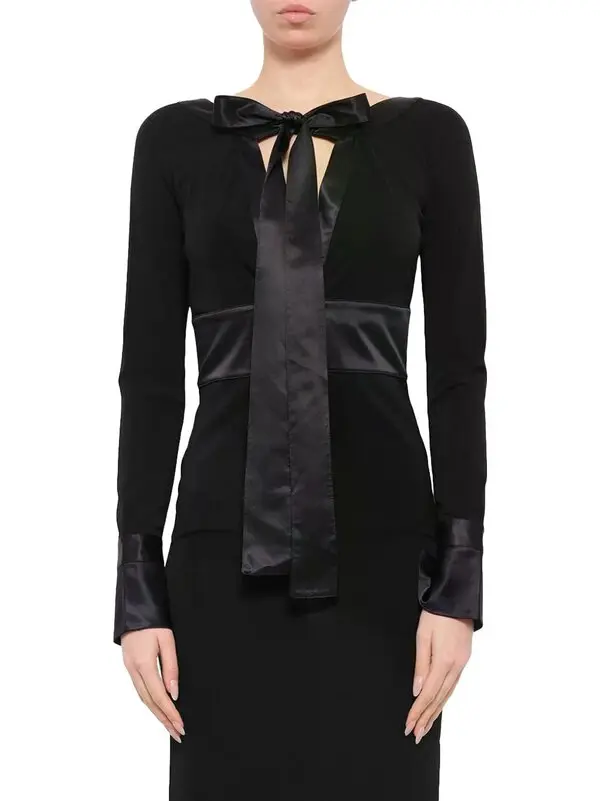 Givenchy Crepe Halterneck Gown - Black