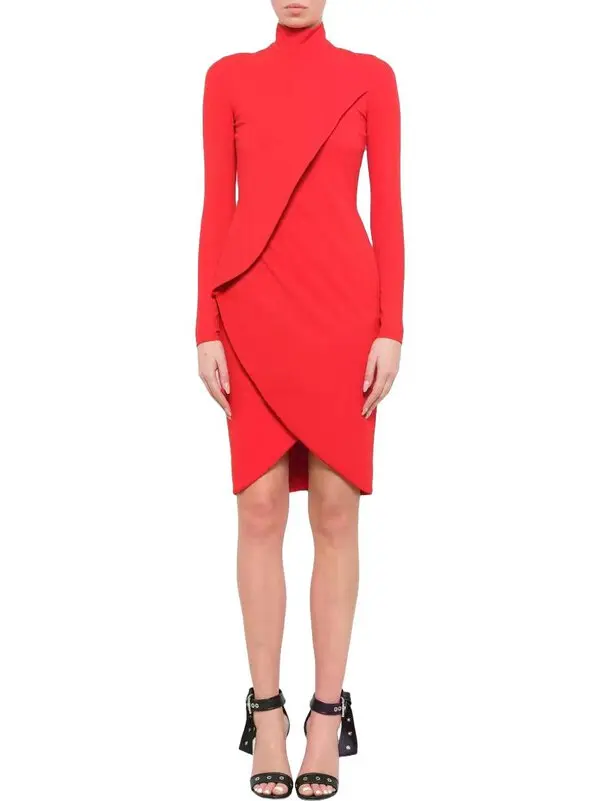 Givenchy Layered Fitted Dress - Red