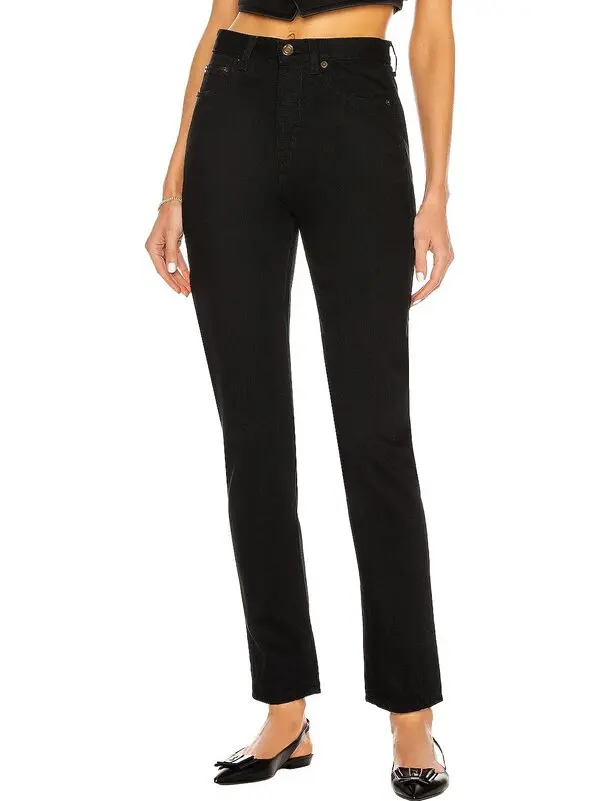 Saint Laurent Slim Fit Jeans - Worn Black