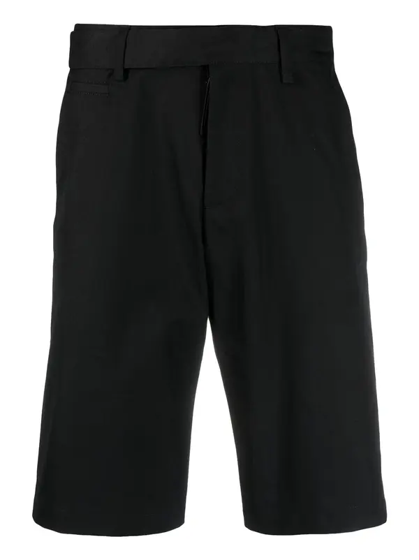 Off-White Knee-length Chino Shorts - Black