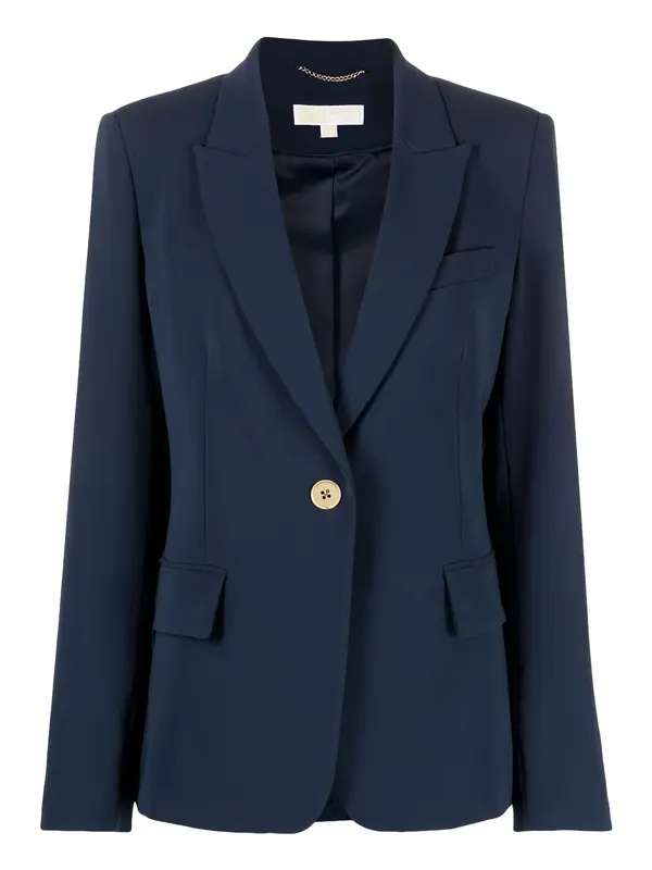 Michael Kors Tailored Double Crêpe Blazer - Blue