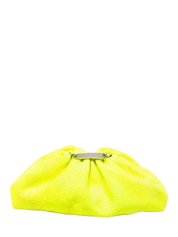 Philipp Plein Embellished Mini Pillow Clutch - Yellow
