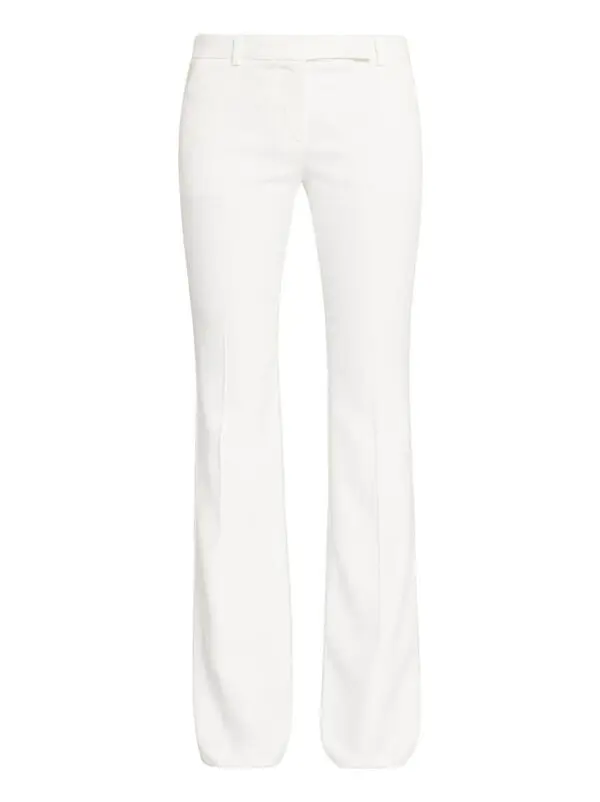 Alexander McQueen Leaf Crepe Suiting Pants - Ivory