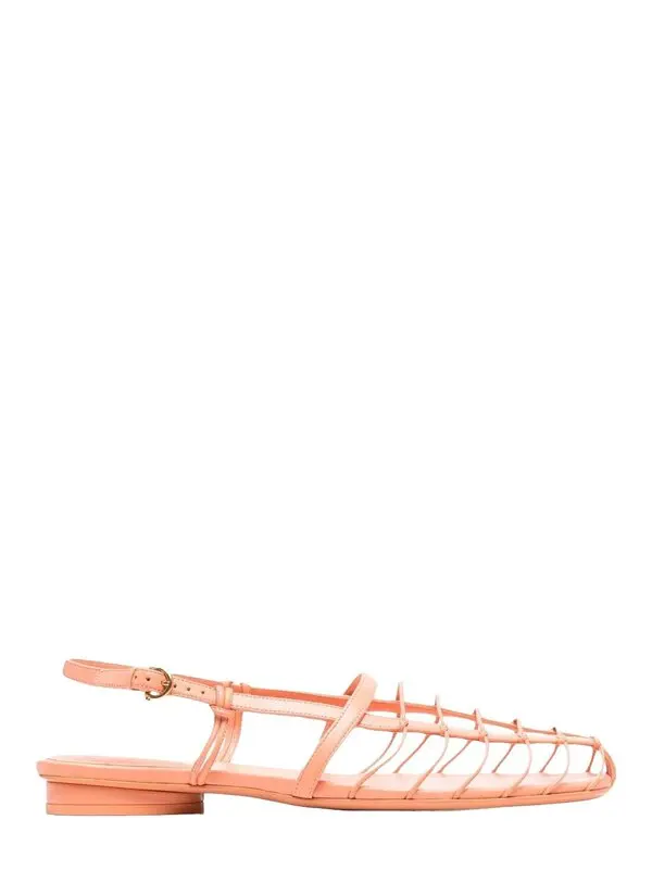 FERRAGAMO Strappy Design Slingback Sandals - Orange
