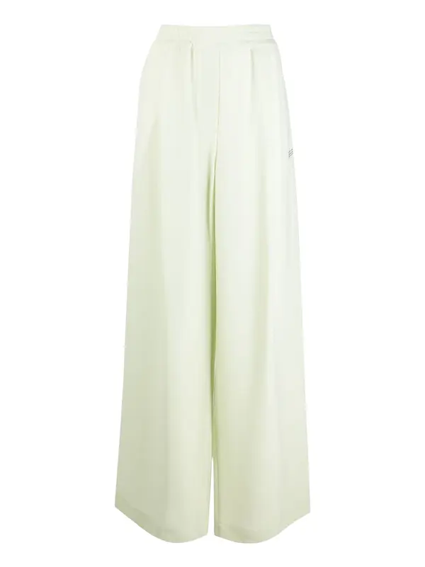 Off-White Wide-leg Trousers - Green