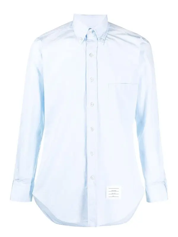 Thom Browne Long-sleeve Button-fastening Shirt - Blue
