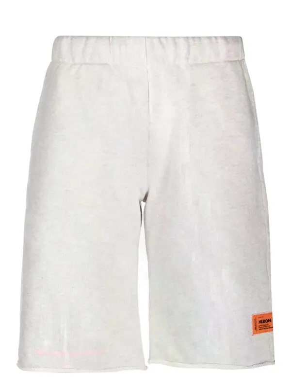 Heron Preston Logo Patch Knee-length Shorts - Grey