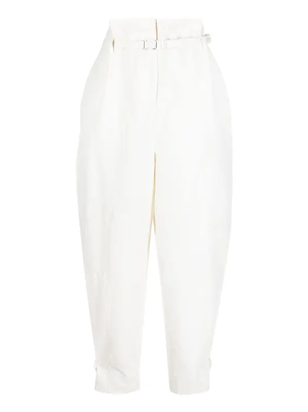 Stella McCartney High-waist Tapered Trousers - White