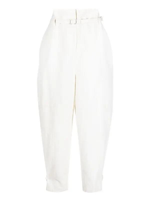 Stella McCartney High-waist Tapered Trousers - White