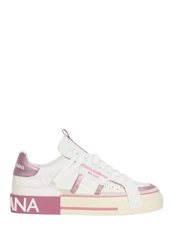 Dolce & Gabbana Logo-stripe Low-top Sneakers - White
