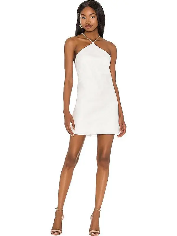 Amanda Uprichard X Claudia X Back Chain Dress - White