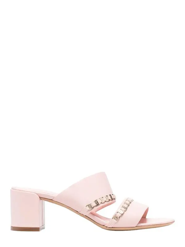 FERRAGAMO Vara Chain Sandals - Pink