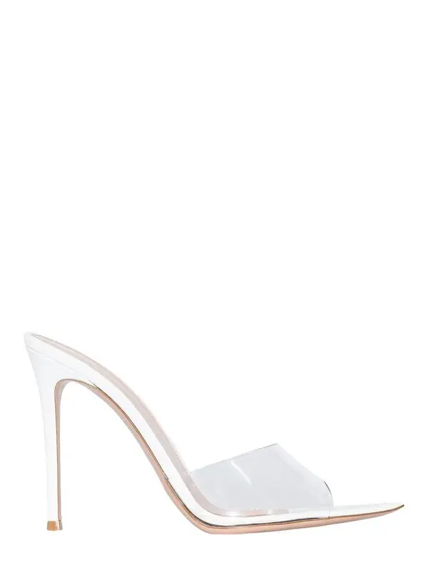 GIANVITO ROSSI Elle 105mm Slip-on Sandals - White