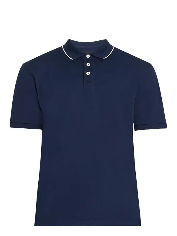 Giorgio Armani Tipped Polo Shirt - Navy