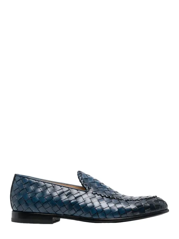 SCAROSSO Vittorio Woven Loafers - Blue