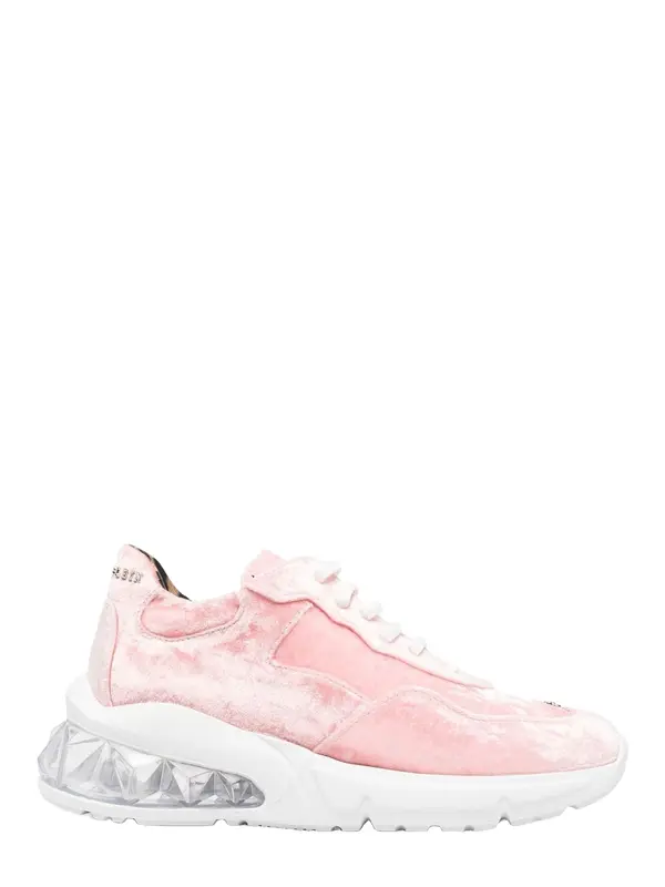 Philipp Plein Velvet Low-top Sneakers - Pink