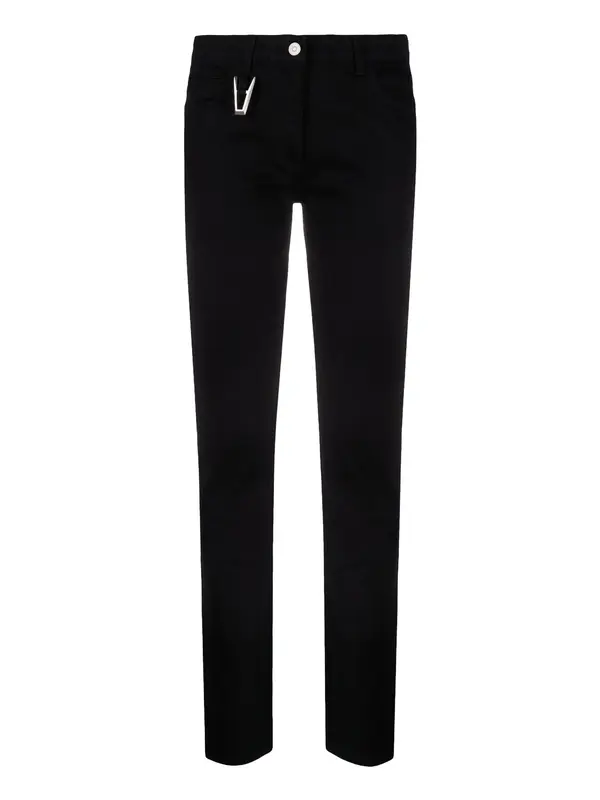 1017 Alyx 9sm Ring-detail Slim-fit Jeans - Black