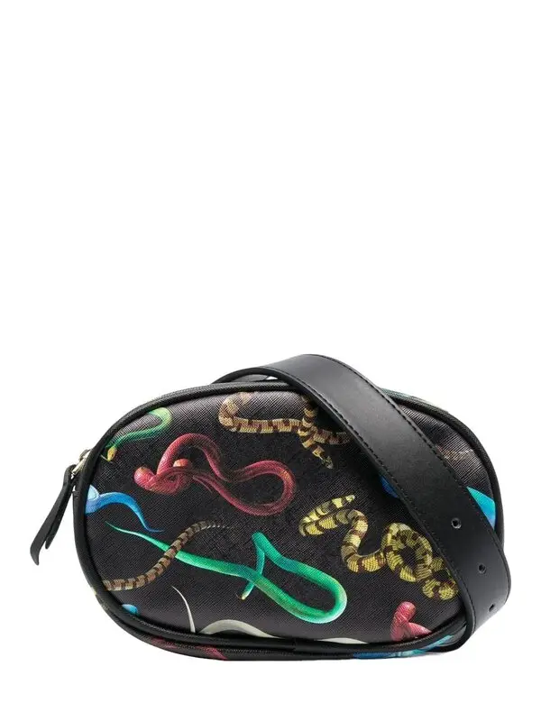 SELETTI Snakes-print Belt Bag - Black