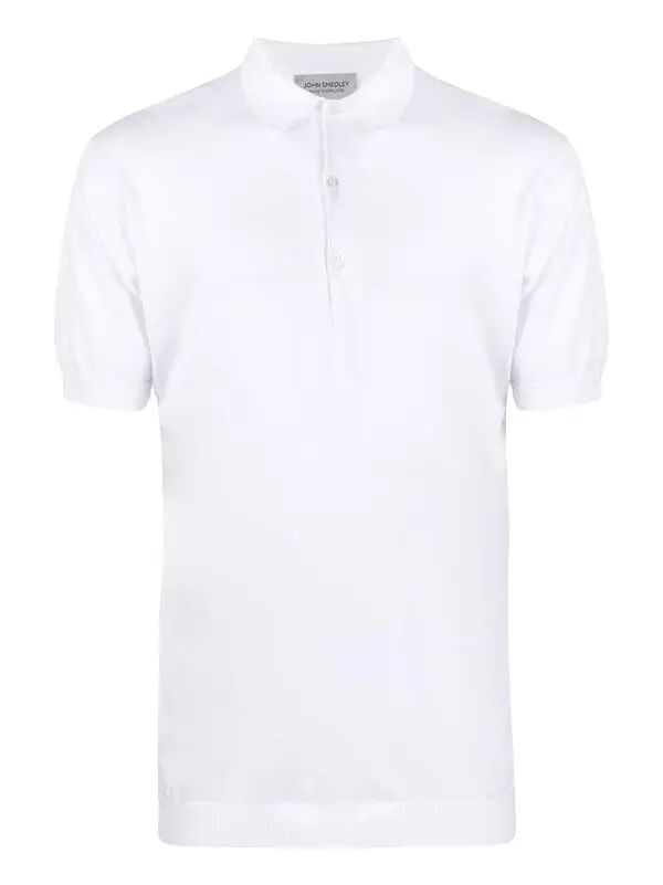 John Smedley Straight Polo Shirt - White