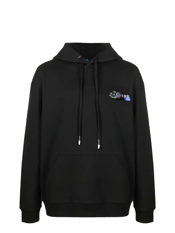 ADER ERROR Logo-print Hoodie - Black