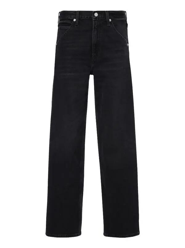 RE/DONE Loose High-rise Straight Jeans - Black