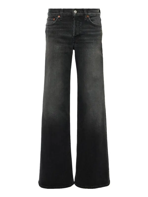 RE/DONE Loose High-rise Jeans - Black