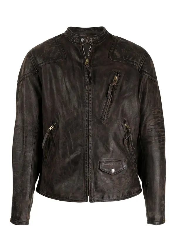 Ralph Lauren Watts Biker Jacket - Brown