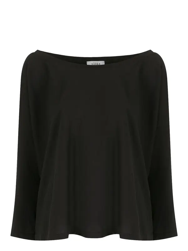 AMIR SLAMA Long Sleeve Blouse - Black