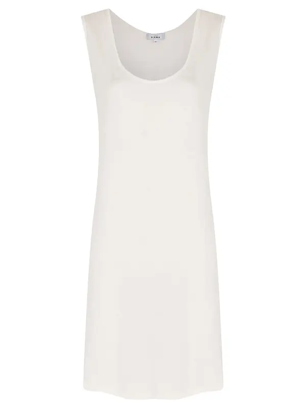 AMIR SLAMA Sleeveless T-shirt Dress - White