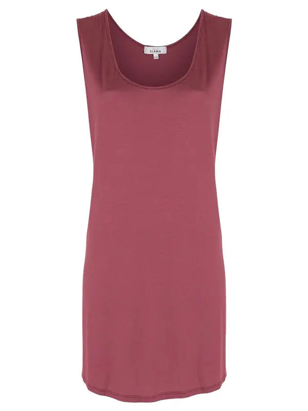 AMIR SLAMA Sleeveless T-shirt Dress - Purple