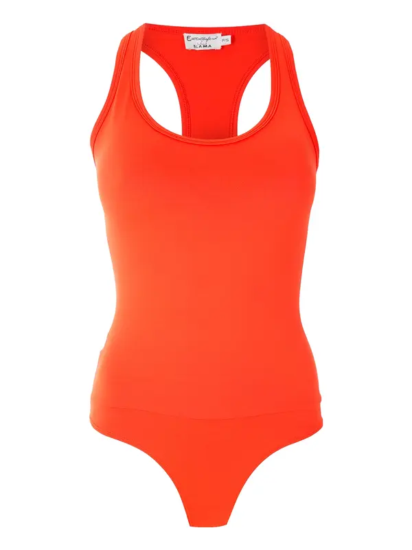 AMIR SLAMA Racer Back Bodysuit - Orange