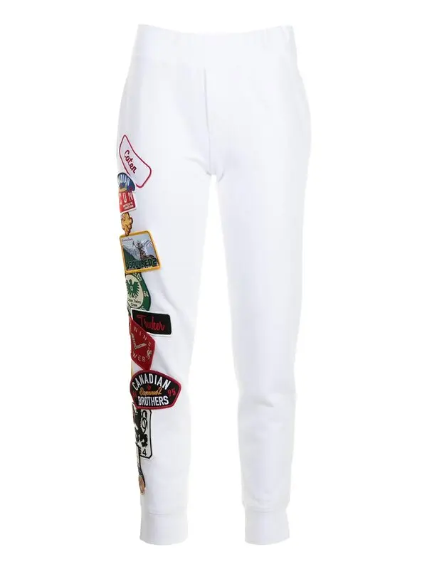 Dsquared2 Patch-detail Track Pants - White